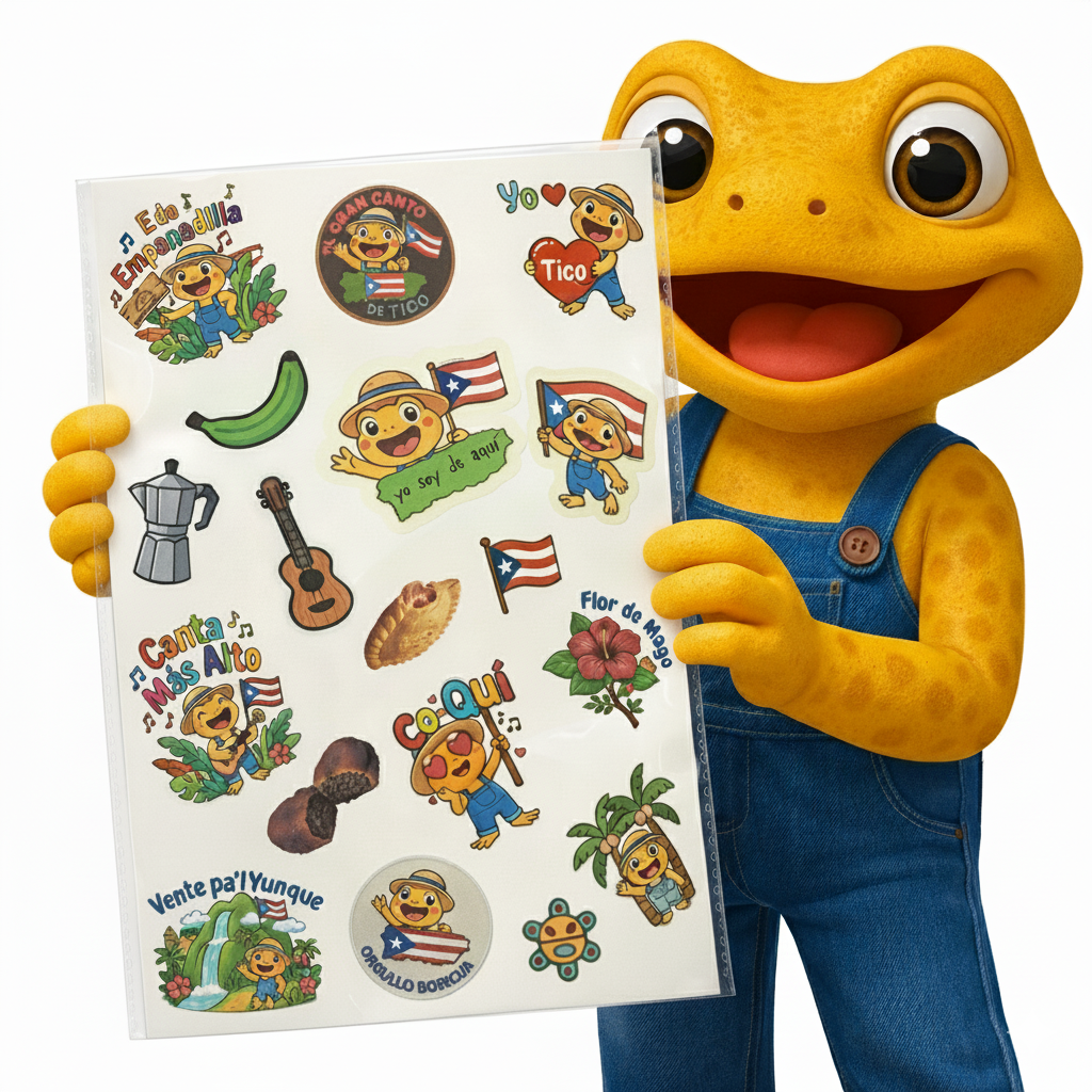 Tico No1 Sticker Sheet – Origami Kids Shop
